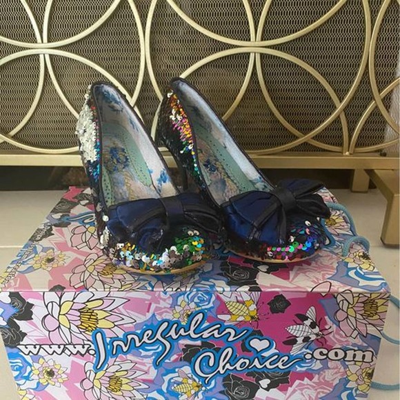 Irregular Choice | Shoes | Irregular Choice Lady Banjoe Rainbow Sequin ...